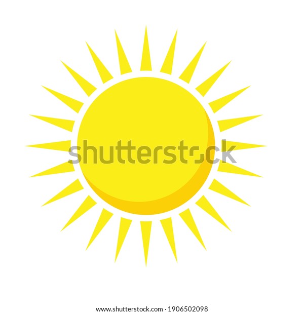 Round Sun Shinning Light Vector Design Stock Vector (Royalty Free ...