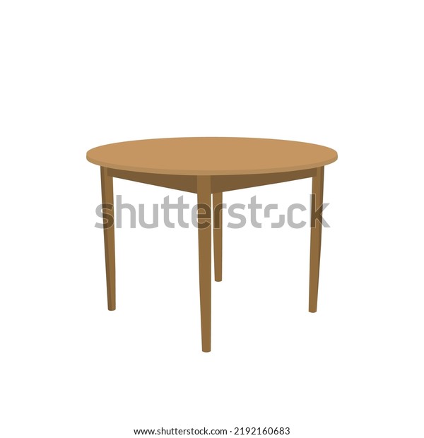Round Table Art Icon Graphic Vector Stock Vector (Royalty Free ...