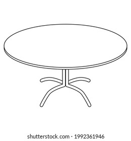 2,167 Round table line drawing Images, Stock Photos & Vectors ...