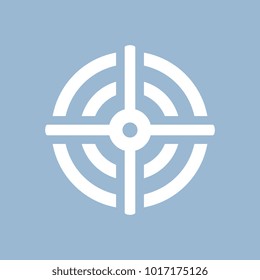 Round Target Vector Pictogram Illustration Isolated Stock Vector ...
