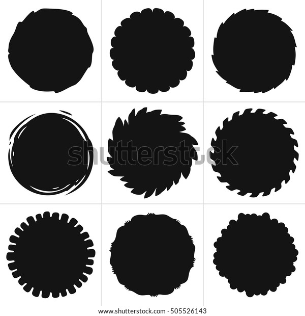 Round Vectors Sticker Sign Creation Radial Stock Vector (Royalty Free ...