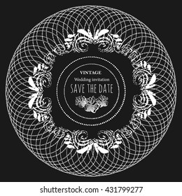 Round Vignette Style Grunge Template Create Stock Vector (Royalty Free ...