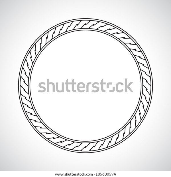 Round Viking Ornament Frame Pigtail Celtic Stock Vector (Royalty Free ...