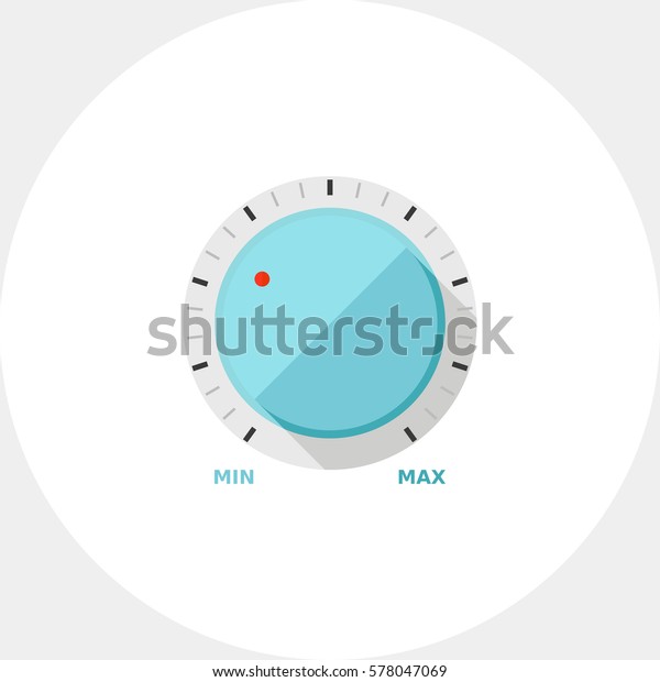 Round Volume Knob Icon Stock Vector (Royalty Free) 578047069 | Shutterstock