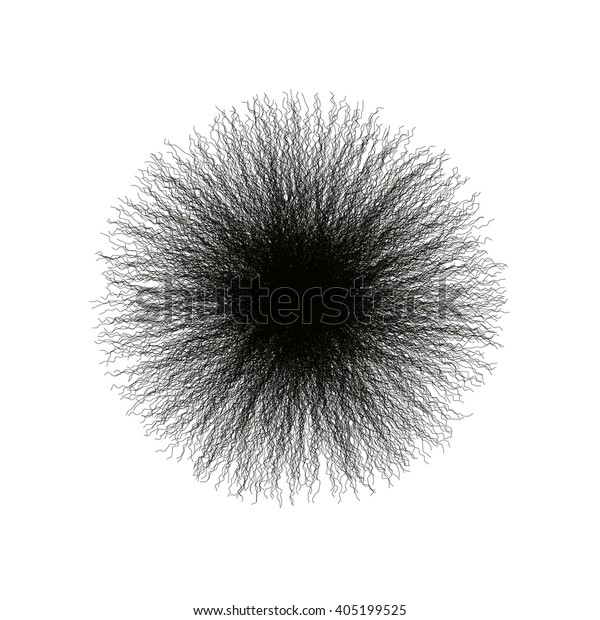 Round Wad Plant Bush Grass Ball Stock Vector (Royalty Free) 405199525