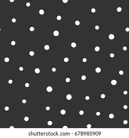 Round White Spots On Black Background Stock Vector (Royalty Free ...