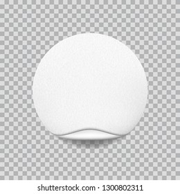Round White Sticker Paper Texture Stock Vector (Royalty Free ...