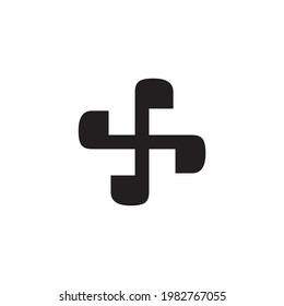 Round Wind Geometric Simple Symbol Logo Stock Vector (Royalty Free ...