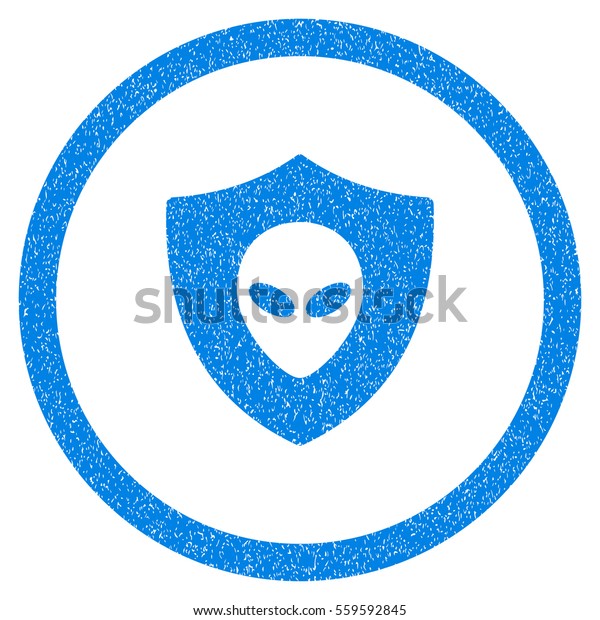 Rounded Alien Protection Rubber Seal Stamp Stock Vector (Royalty Free ...