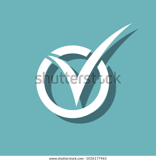 Rounded Check Mark Icon Stock Vector (Royalty Free) 1036177465 ...