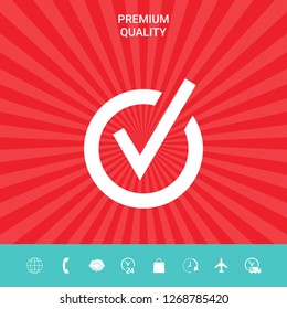 Rounded Check Mark Icon Graphic Elements Stock Vector (Royalty Free) 1268785420 | Shutterstock