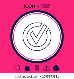 Rounded Check Mark Icon Graphic Elements Stock Vector (Royalty Free) 1450823519