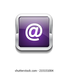 Rounded Corner Vector Purple Web Icon Stock Vector (Royalty Free ...