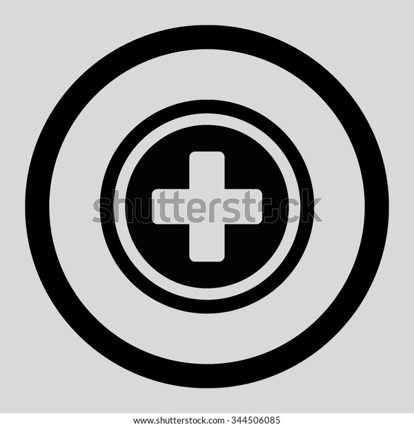 Rounded Cross Vector Icon Style Flat Stock Vector (Royalty Free ...