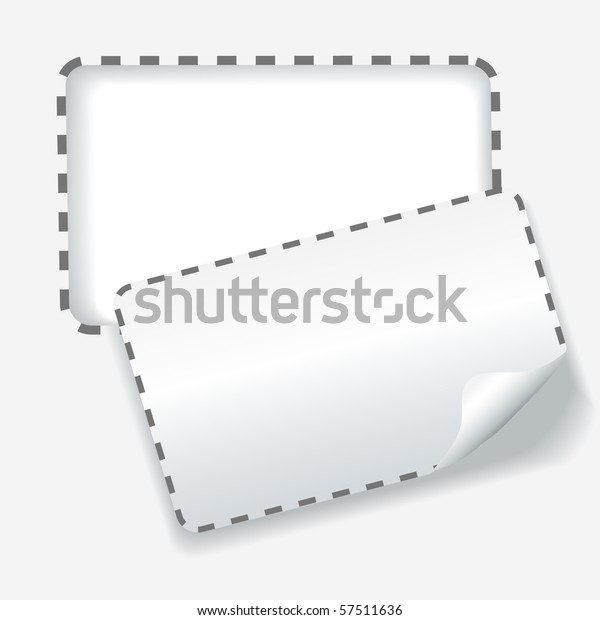 Rounded Cut Out Coupon Dotted Lines Stock Vector (Royalty Free ...