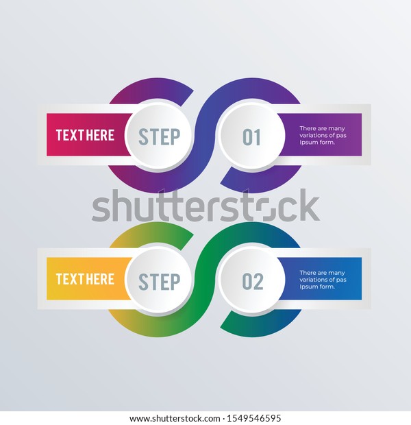 Rounded Infographics Template Design Business Concept Stock Vector ...