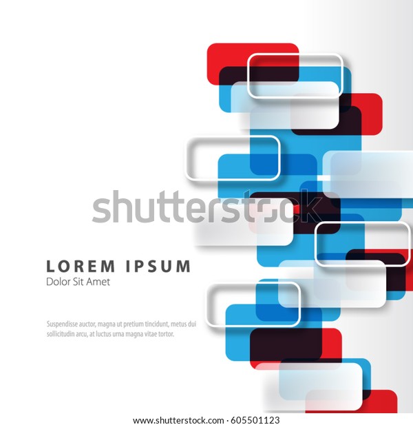 Rounded Rectangles Modern Graphicdesign Elements Clean 스톡 벡터(로열티 프리 ...