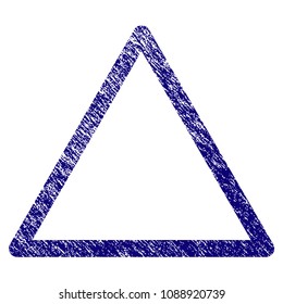 Rounded Triangle Frame Grunge Textured Template Stock Vector (Royalty ...