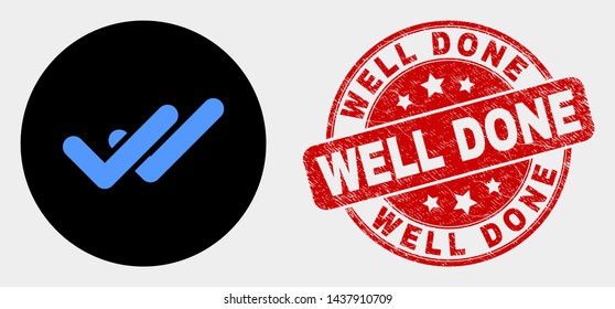 Rounded Valid Ticks Pictogram Well Done Stock Vector (Royalty Free ... Rounded Valid Ticks Pictogram Well Done Stock Vector (Royalty Free ...