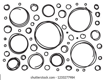 Rounds Hand Drawn Sketch Vector Stock Vector (Royalty Free) 1233277984 ...
