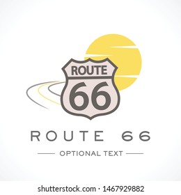 Route 66 Logo Text Designs Stock Vector (Royalty Free) 1467929882