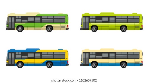 Route Bus Set Stock Vector (Royalty Free) 1102657502 | Shutterstock