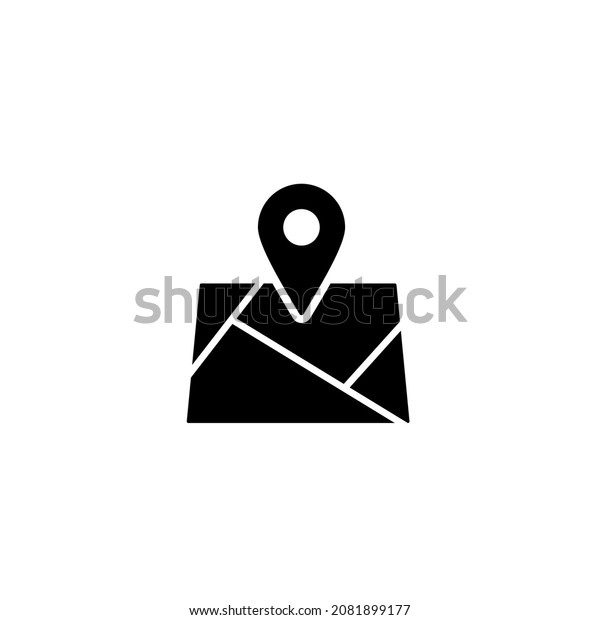 Route Location Icon Vector Illustration Stock Vector (Royalty Free ...
