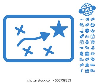 Route Plan Icon Free Bonus Pictograms Stock Vector (Royalty Free ...