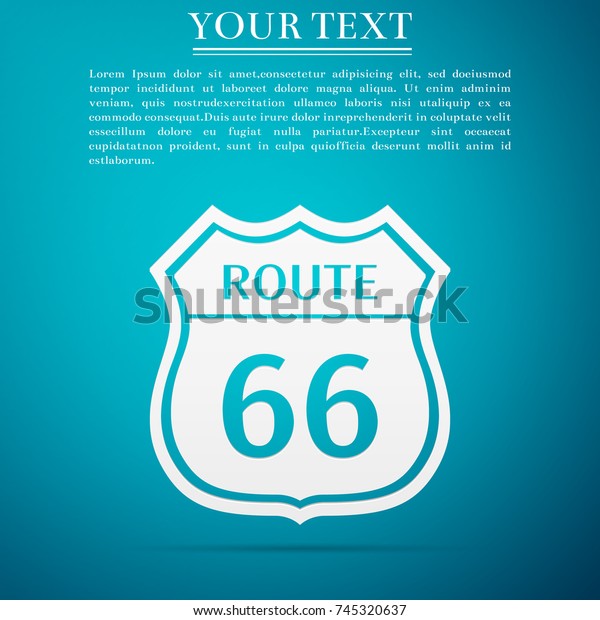 Route Sixty Six Road Sign American Stock Vector (Royalty Free ...