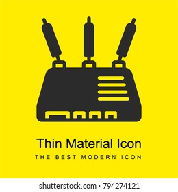 Router Bright Yellow Material Minimal Icon Stock Vector (Royalty Free ...