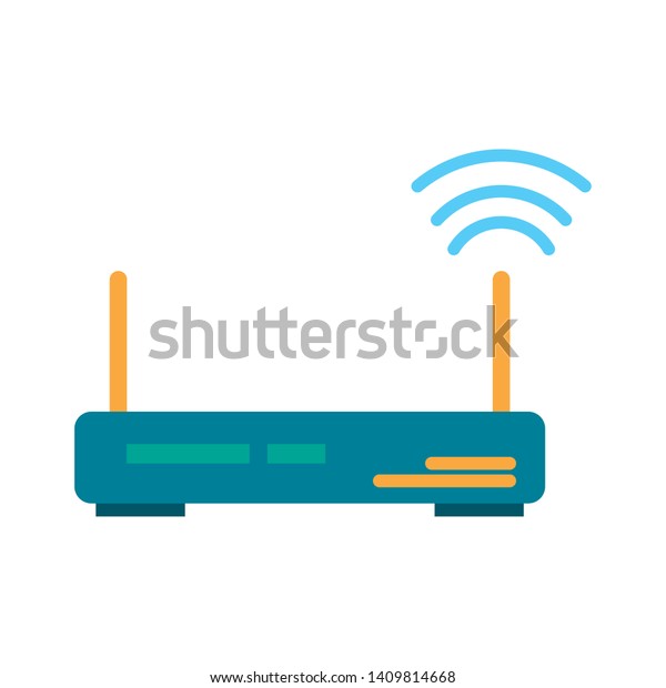 Router Icon Cartoon Isolated Vector Illustration Stock Vector (Royalty ...