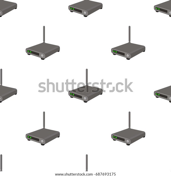 Router Icon Cartoon Style Isolated On Stock Vector (Royalty Free ...