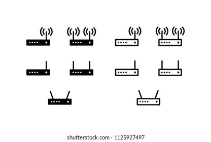 Router Icon Design Vector Symbol Internet Stock Vector (Royalty Free ...