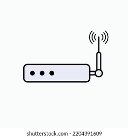 Router Icon Network Connection Symbol Vector Stock Vector (Royalty Free ...
