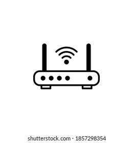 Simple Router Vector Icon Design Template Stock Vector (Royalty Free ...