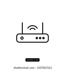 Router Icon Vector Sign Symbol Stock Vector (Royalty Free) 1557027194