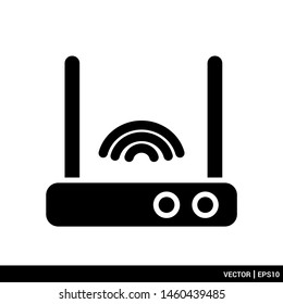 Router Modem Wifi Icon Logo Vector Stock Vector (Royalty Free ...