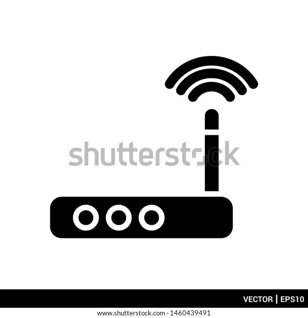 Router Modem Wifi Icon Logo Vector Stock Vector (Royalty Free ...