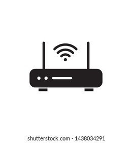 Vektor Stok Router Modem Wifi Icon Vector Illustration (Tanpa Royalti ...