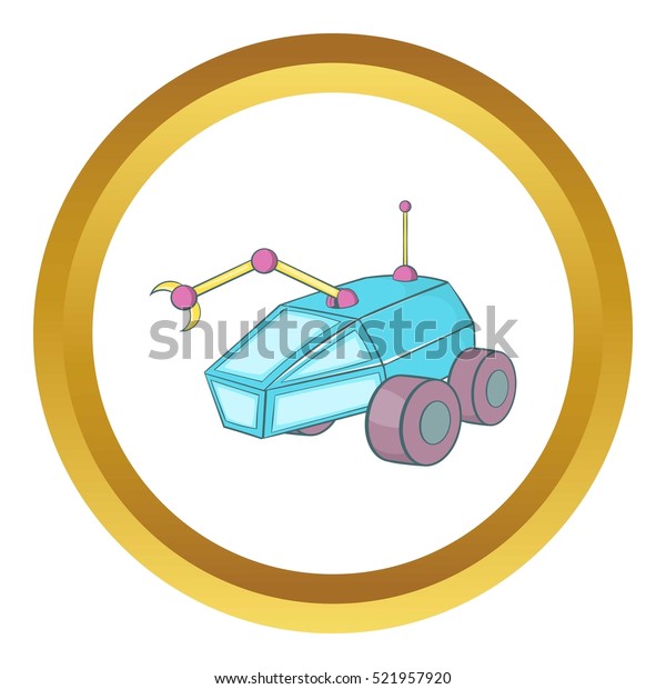 Rover Vector Icon Golden Circle Cartoon Stock Vector (Royalty Free ...
