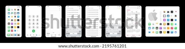 1,199 Iphone Interface App Stock Vectors, Images & Vector Art ...