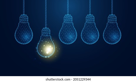 Row Light Bulbs Line Connection Low Stock Vector (Royalty Free ...