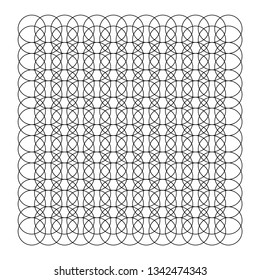 Row Lined White Circles Vector Illustration Stock Vector (Royalty Free ...