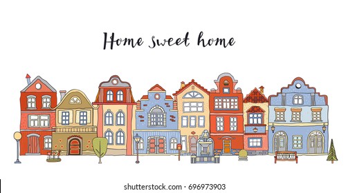3,737 Row houses cartoon Images, Stock Photos & Vectors | Shutterstock