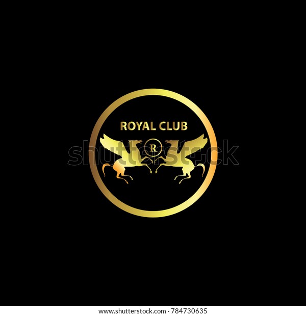 Royal Club Gold Logo Vector Template: เวกเตอร์สต็อก (ปลอดค่าลิขสิทธิ์ ...