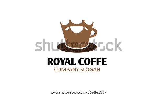 Royal Coffee Logo Vector Symbol Design Stock Vector (Royalty Free ...