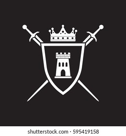 Royal Crest Vector Format Isolated On Stock Vector (Royalty Free ...