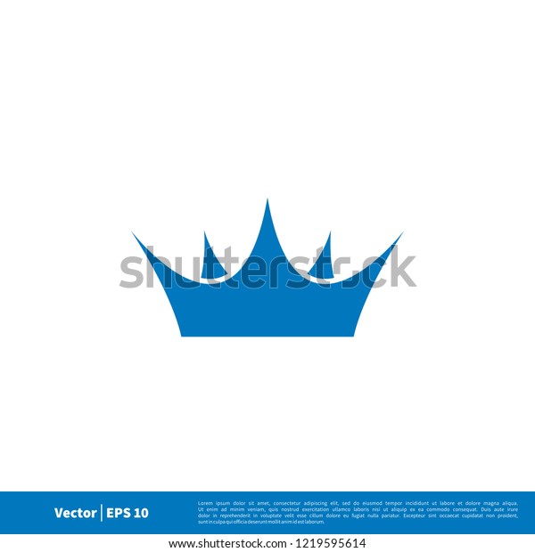 Royal Crown Icon Blue Colour Stock Vector (Royalty Free) 1219595614 ...