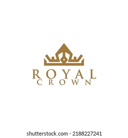 Royal Crown Logo Design Vector Stock Vector (Royalty Free) 2188227241 ...