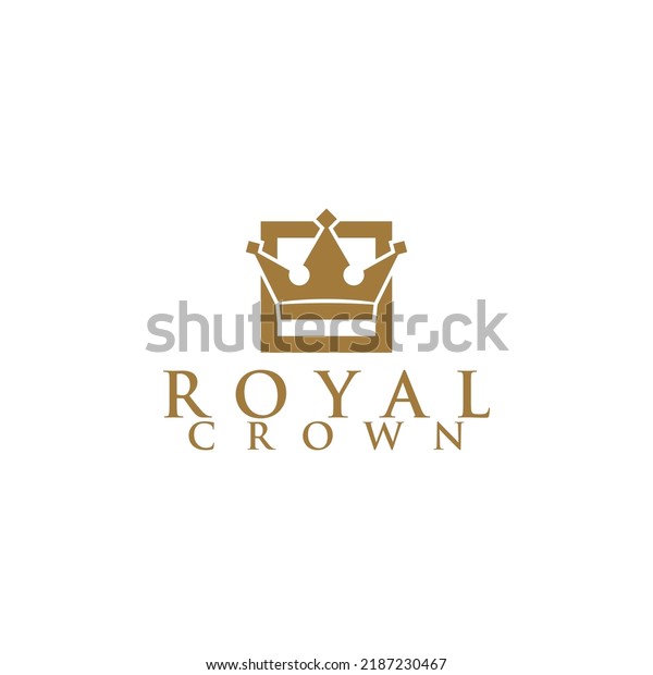 Royal Crown Logo Design Vector Stock Vector (Royalty Free) 2187230467 ...